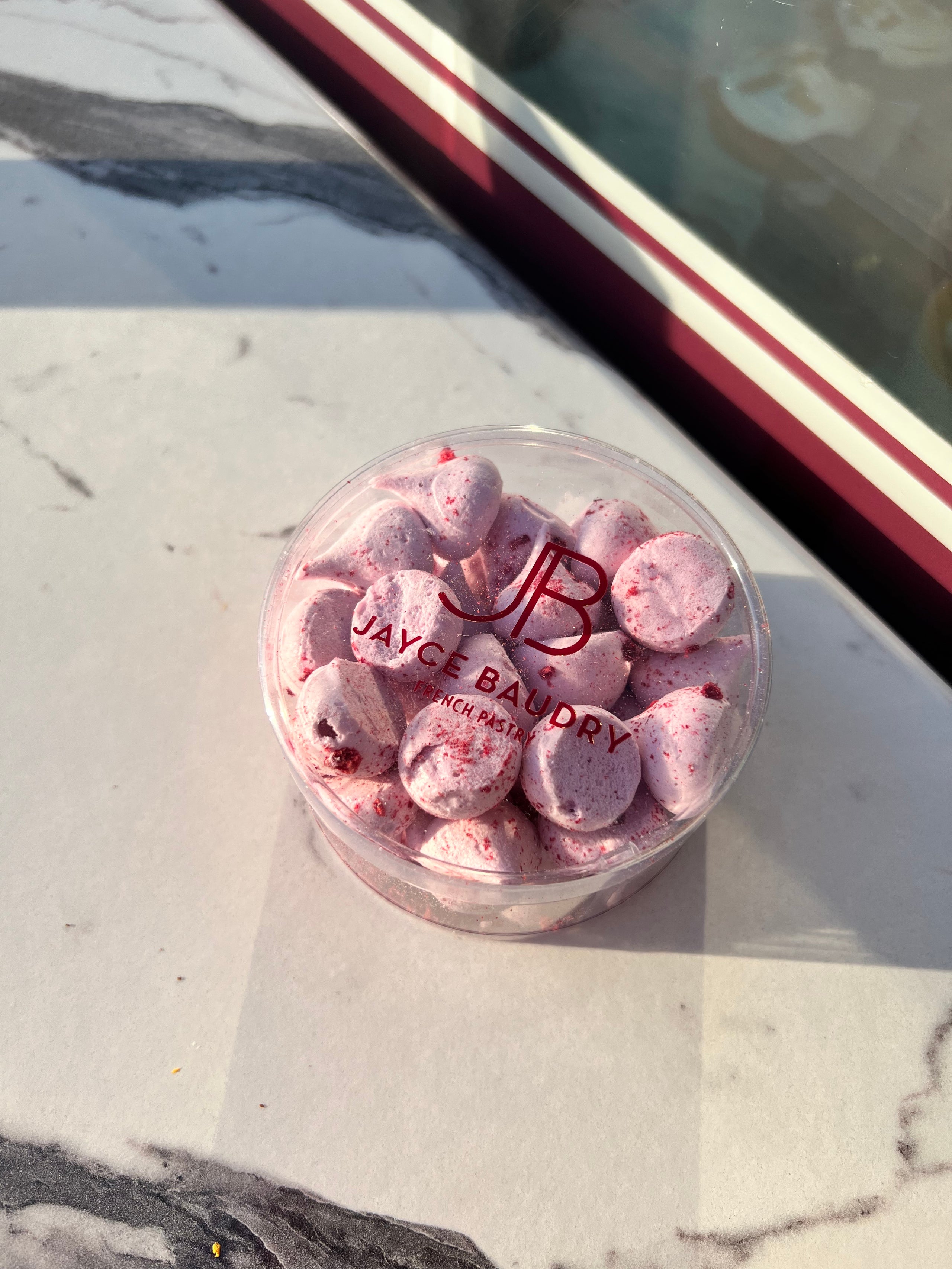 Raspberry Rose Meringue Kisses | Jayce Baudry French Pastry